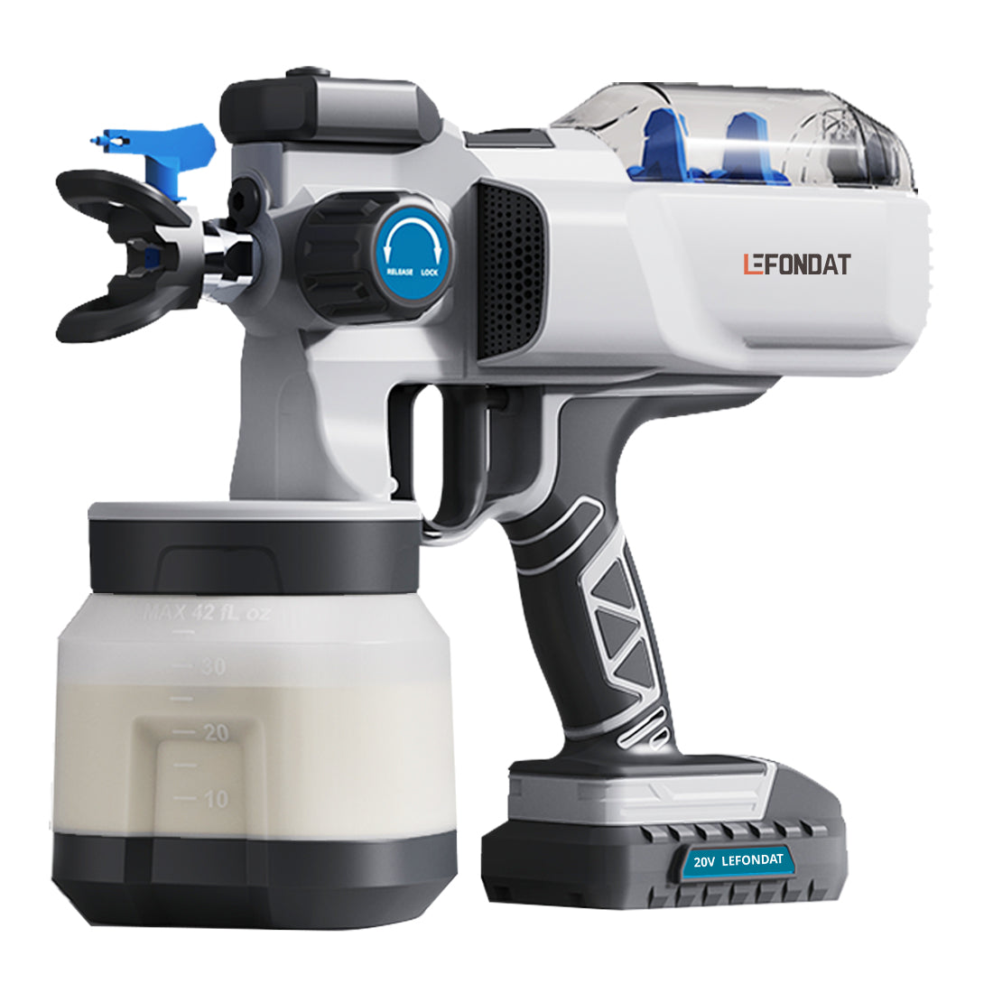 Tilswall 20V Airless Spray Gun with 5pcs Airless Spray Nozzles
