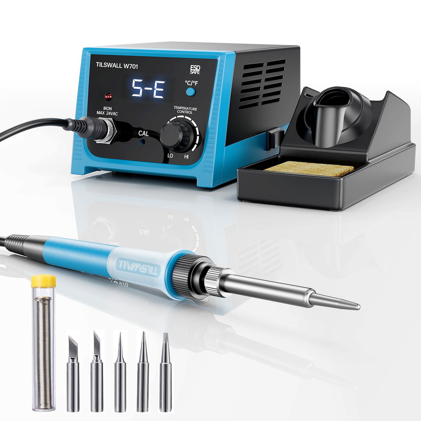 Tilswall Digital Soldering Station, Fast Preheating Digital Display So